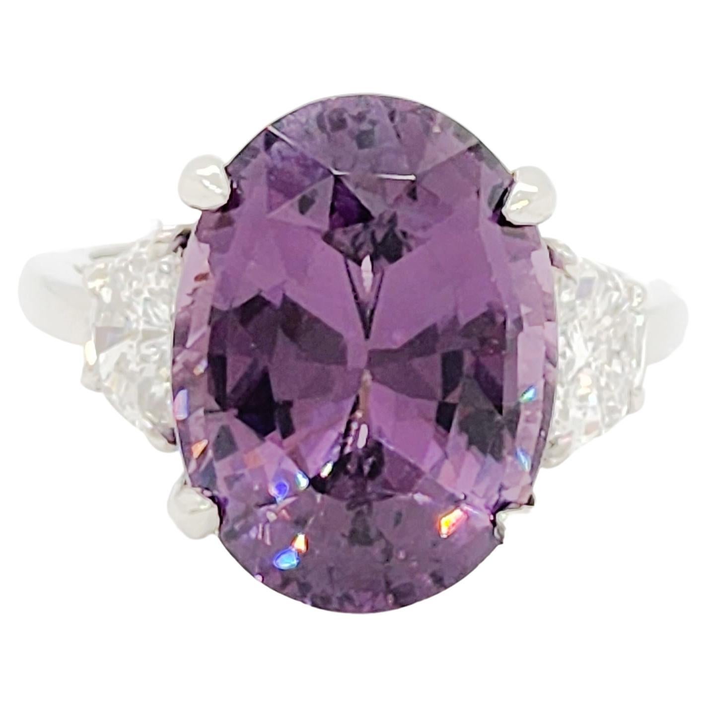 Diamond and Purple Spinel Cocktail Ring For Sale at 1stDibs | triorin