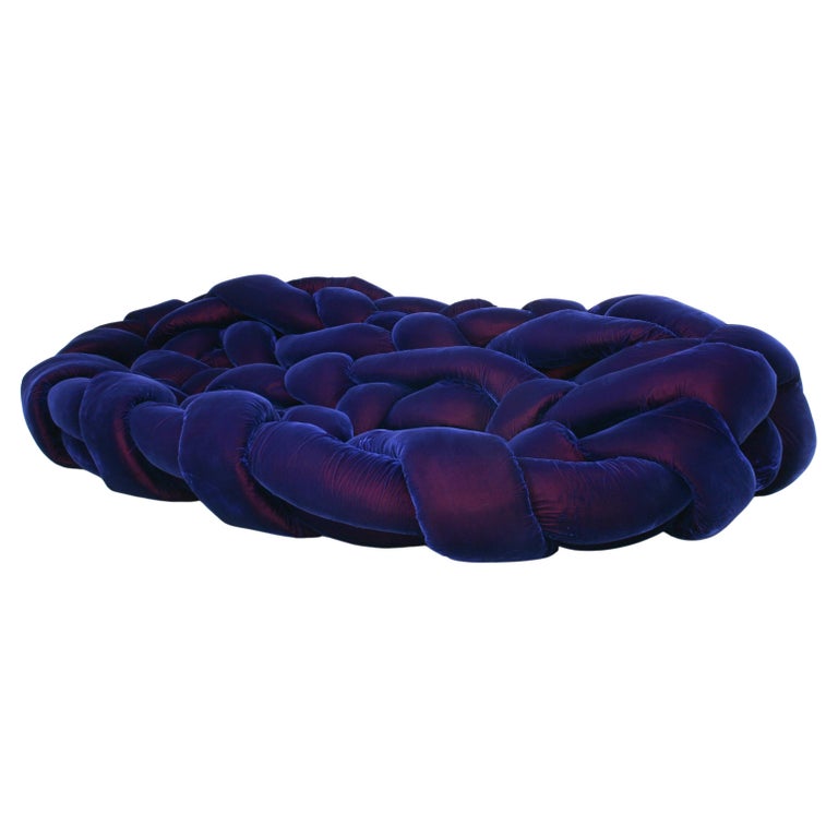 Purple Velvet Boa Sofa by Fernando and Humberto Campana for Edra at 1stDibs