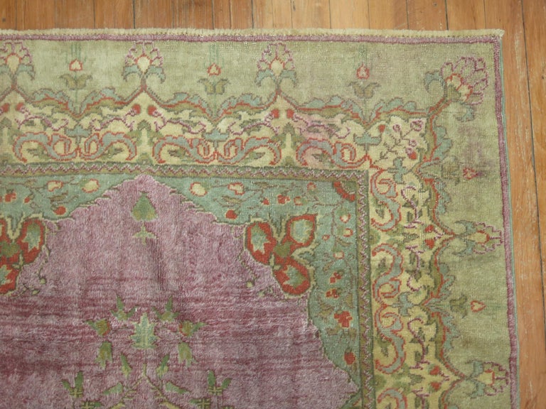 Purple Vintage Turkish Rug For Sale at 1stDibs