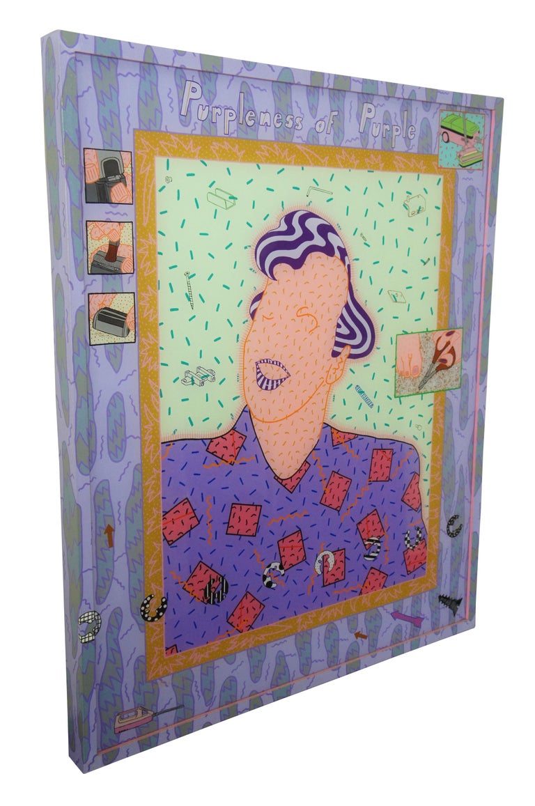 Purpleness of Purple by Lee Grantham Acrylic Reverse Painted Painting ...