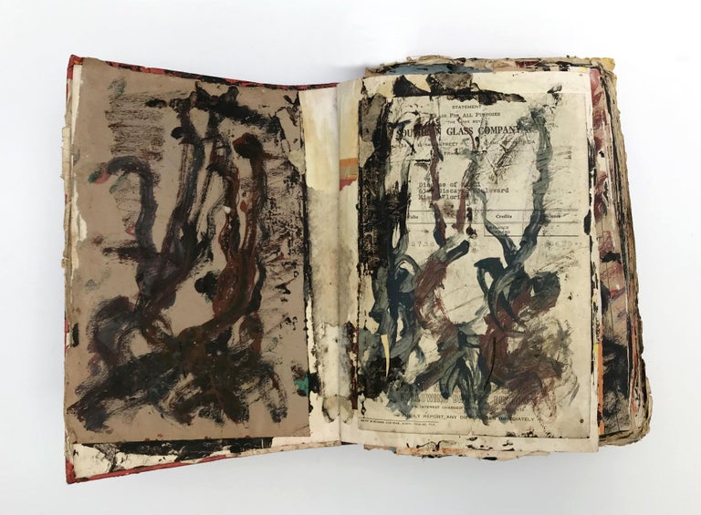 Purvis Young - Purvis Young, Untitled Pink Book circa 1990 For Sale at ...