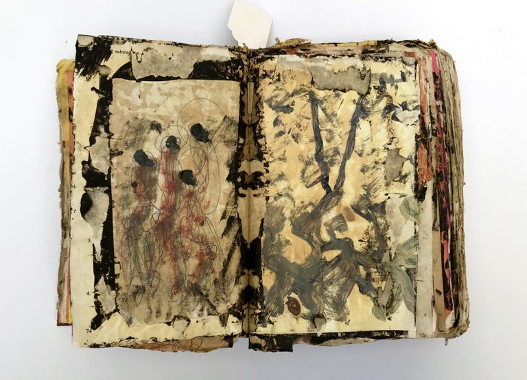 Purvis Young - Purvis Young, Untitled Pink Book circa 1990 For Sale at ...