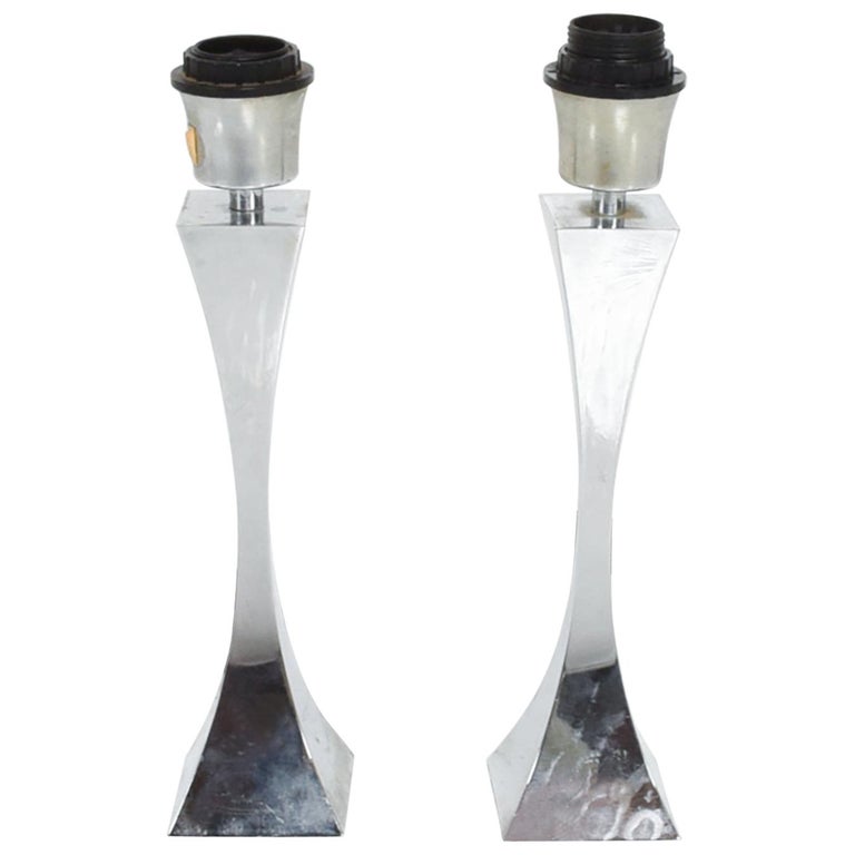Pyramid High Society Chrome Table Lamps by Tonello and Montagna Grillo ...