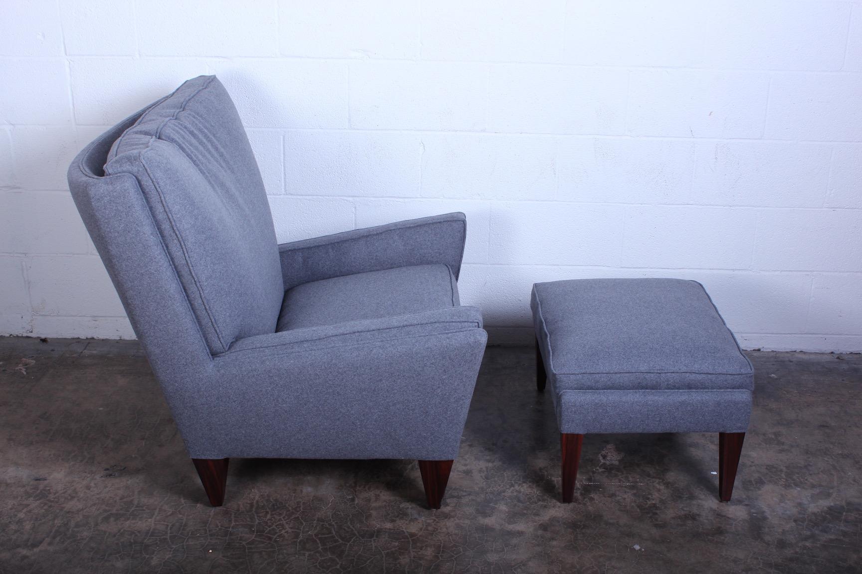 Pyramid Lounge Chair and Ottoman by Illum Wikkelsø at 1stDibs