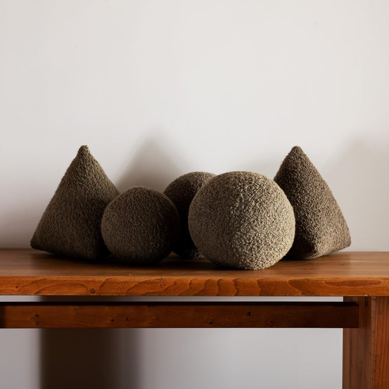 Hunt Modern Pyramid Pillow in Sandra Jordan Prima Alpaca Boucle in ...