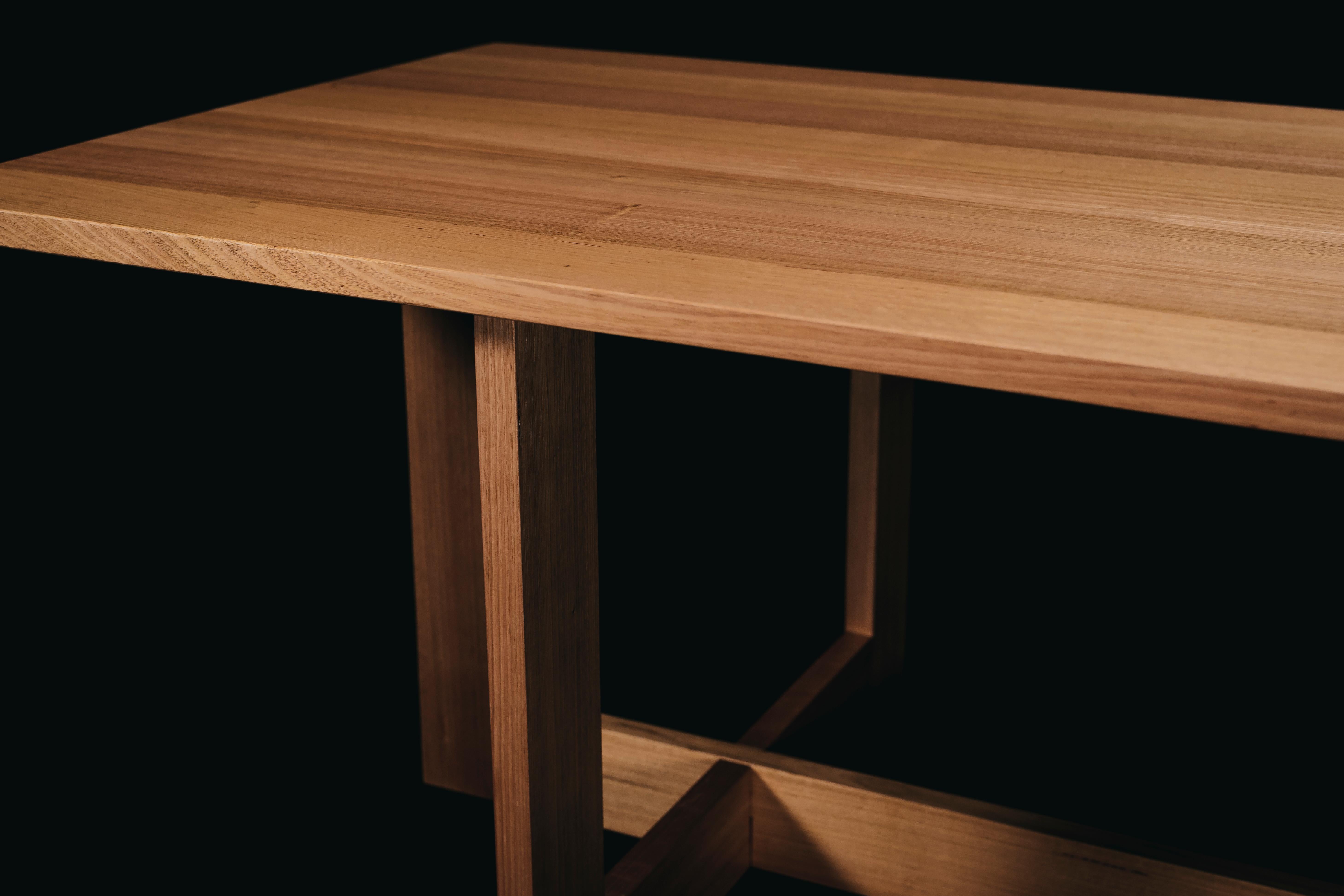 Pyrenees Dining Table, Handcrafted in Victorian Ash Hardwood For Sale ...