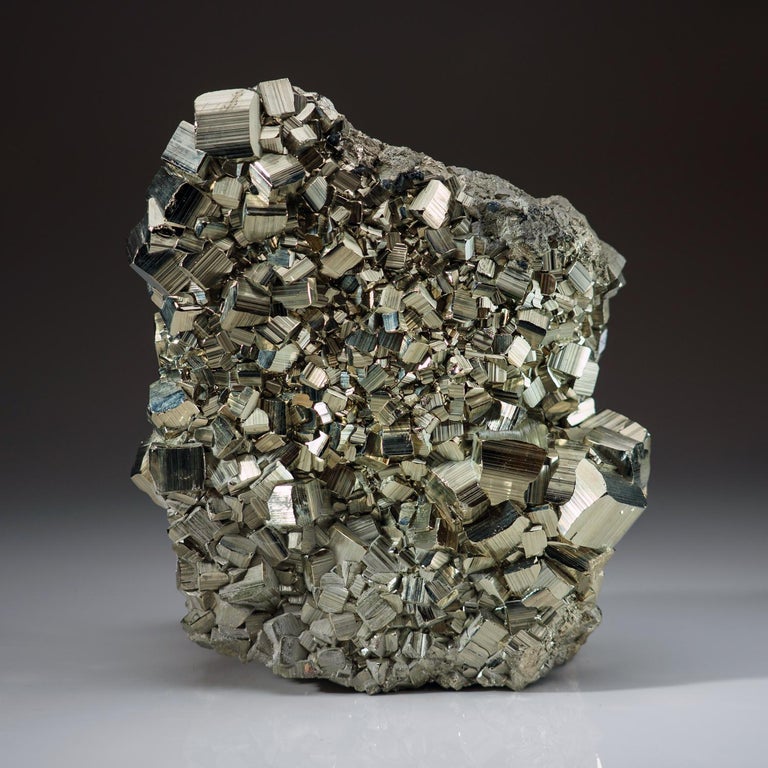 Pyrite Cluster with Quartz from Peru ( 20 lbs) For Sale at 1stDibs