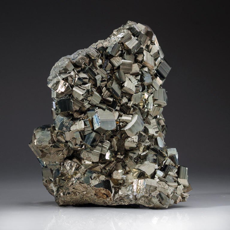 Pyrite Cluster with Quartz from Peru ( 20 lbs) For Sale at 1stDibs