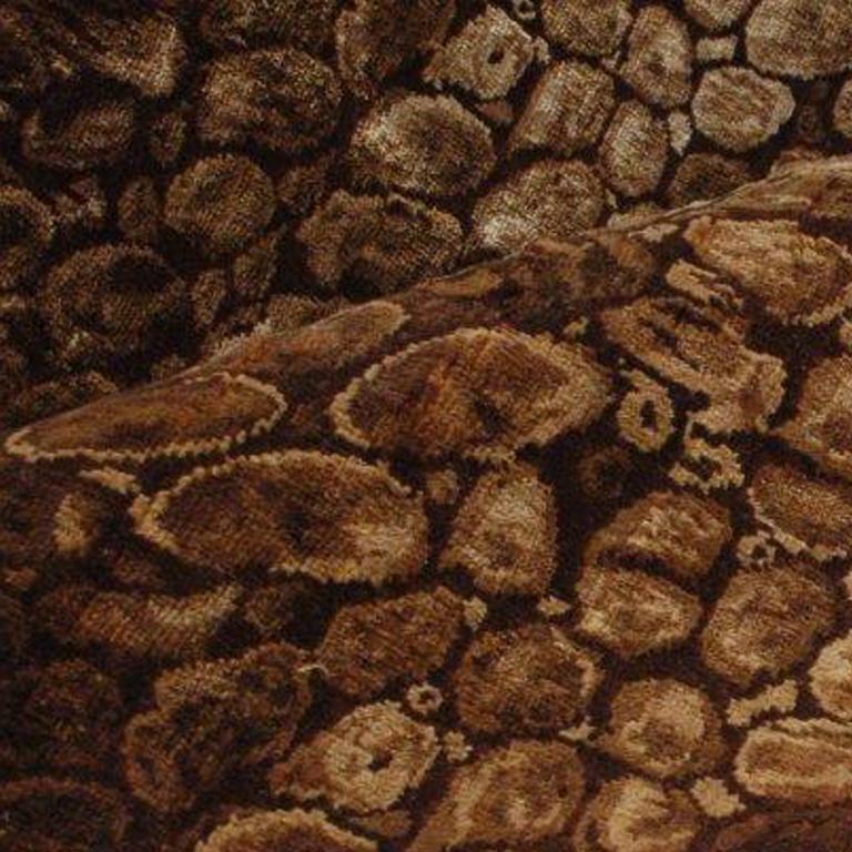 Python, Hand-Knotted Silk Rug at 1stDibs | rug python