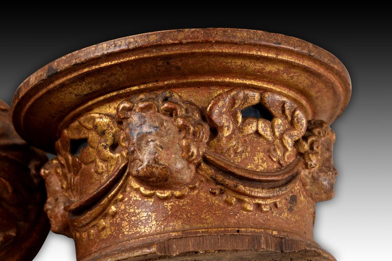 Pyx. Carved and Polychrome Wood, Spanish School, 16th Century For Sale ...