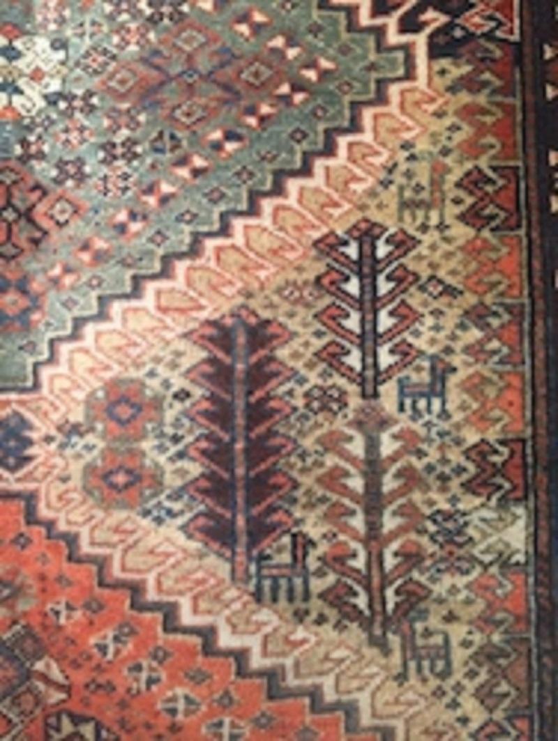 Antique Persian Qashqai Rug, c. 1900 For Sale at 1stDibs