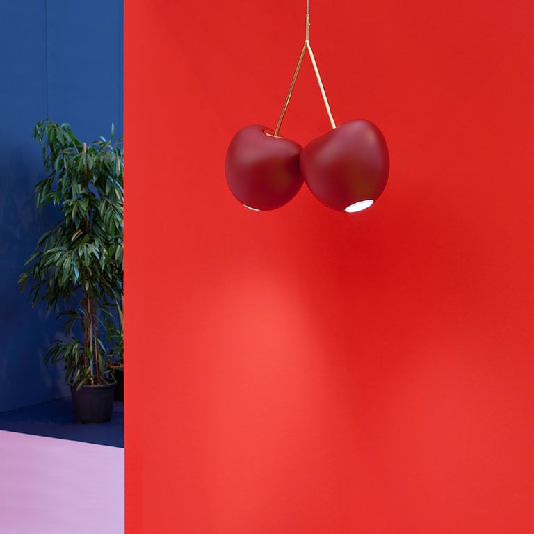Customizable Modern Plastic Matte Black Cherry Pendant Decorative Lamp ...