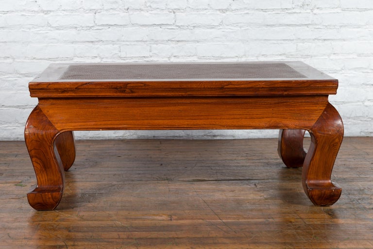 Qing Dynasty Chinese Shanxi Province Elmwood Coffee Table with Woven ...