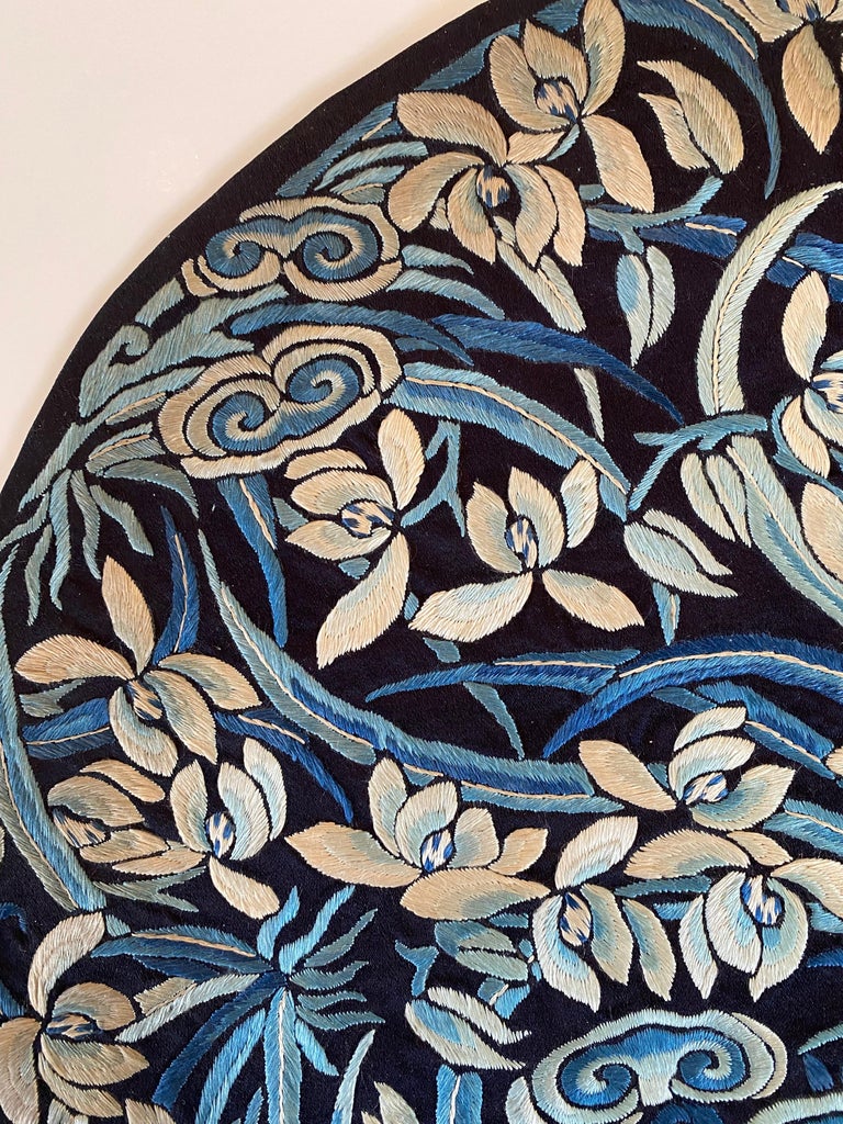 Qing Dynasty Iris Roundel For Sale at 1stDibs