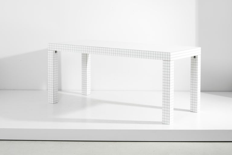 Quaderna Desk or Dining Table by Superstudio for Zanotta, Italy, 1970s at 1stDibs