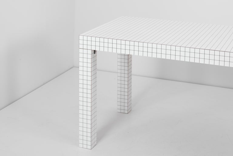 Quaderna Desk or Dining Table by Superstudio for Zanotta, Italy, 1970s at 1stDibs