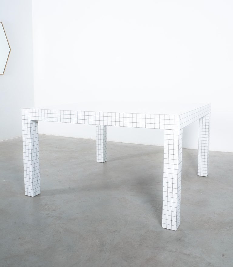 Quaderna Dining Table Superstudio for Zanotta, 1970s at 1stDibs