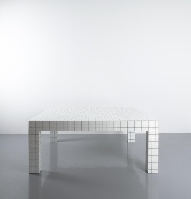 Quaderna White Grid Coffee Table Superstudio for Zanotta, 1970s, Italy ...