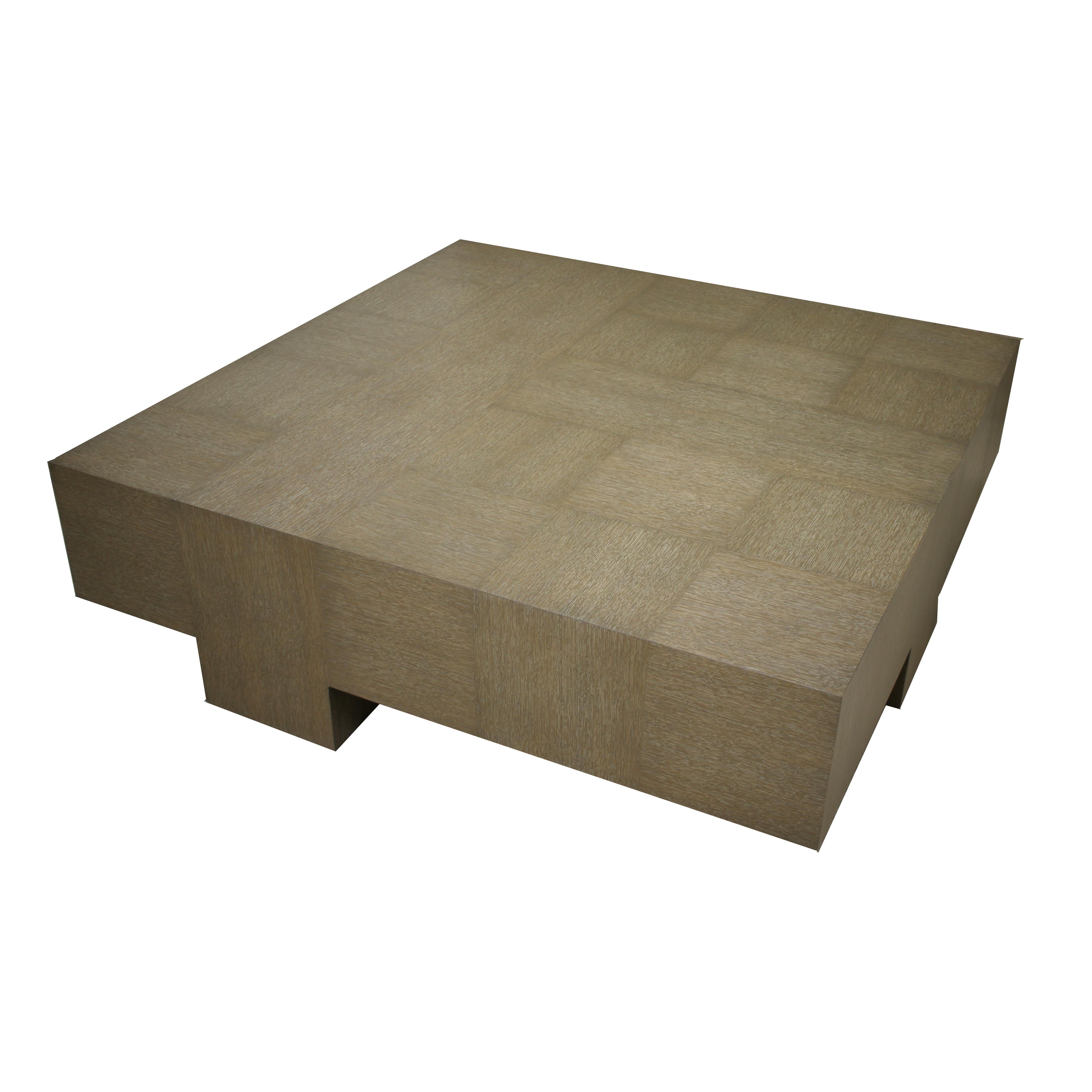 Quadra Connor - Cerused Oak Coffee Table For Sale at 1stDibs