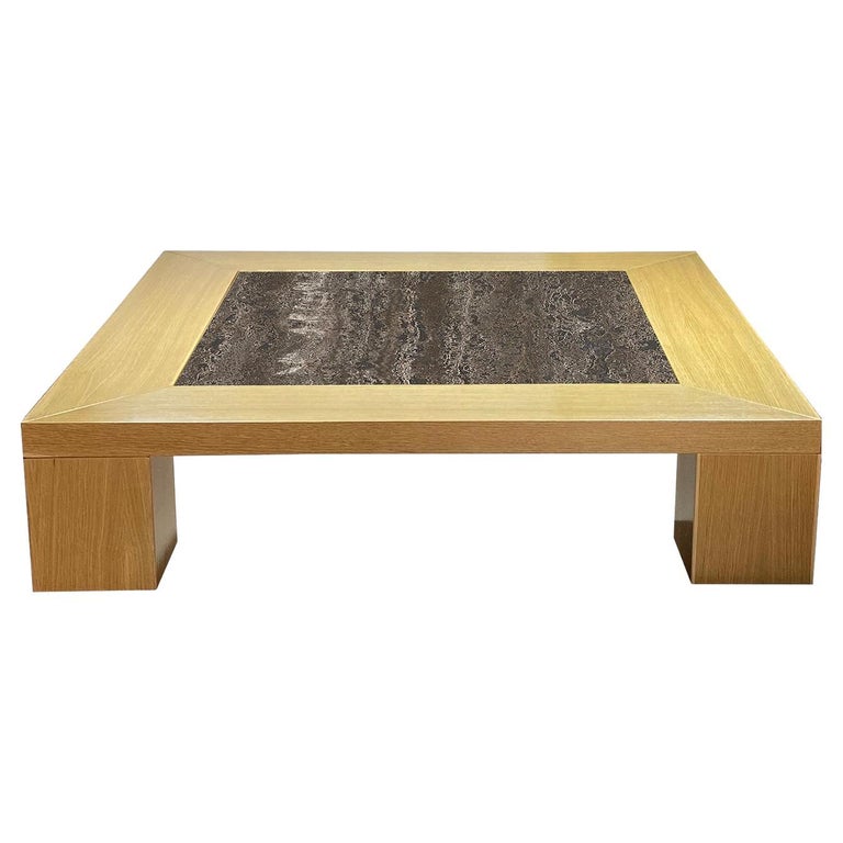 Quadro Titanium Coffee Table by Ferdinando Meccani For Sale at 1stDibs