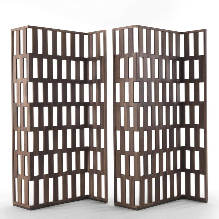 Quadry Screen in Solid Walnut Wood at 1stDibs