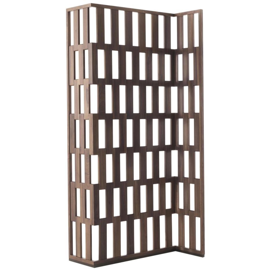 Contemporary Sculpted Screen in Solid Oak For Sale at 1stDibs