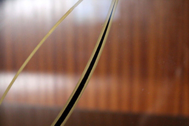 Qualitatsmöbel Art Deco Bar Cabinet Mahogany and Glass with Gold Inlay ...