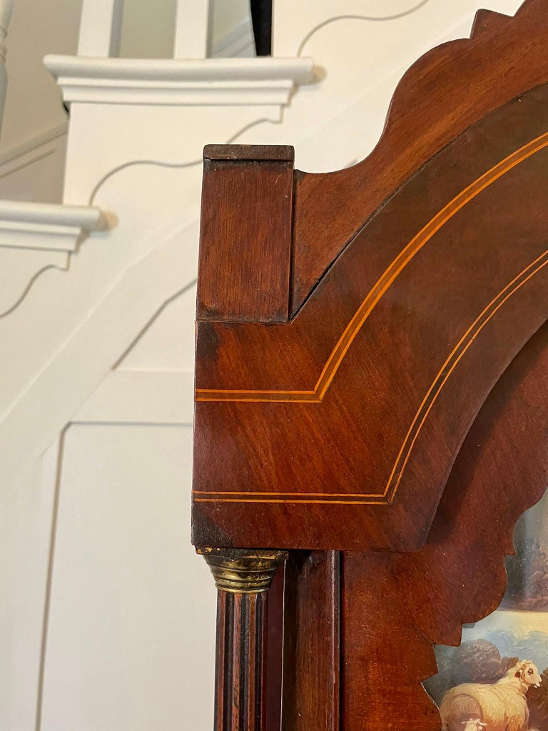 Quality 19th Century Antique Mahogany Inlaid Eight Day Longcase Clock ...