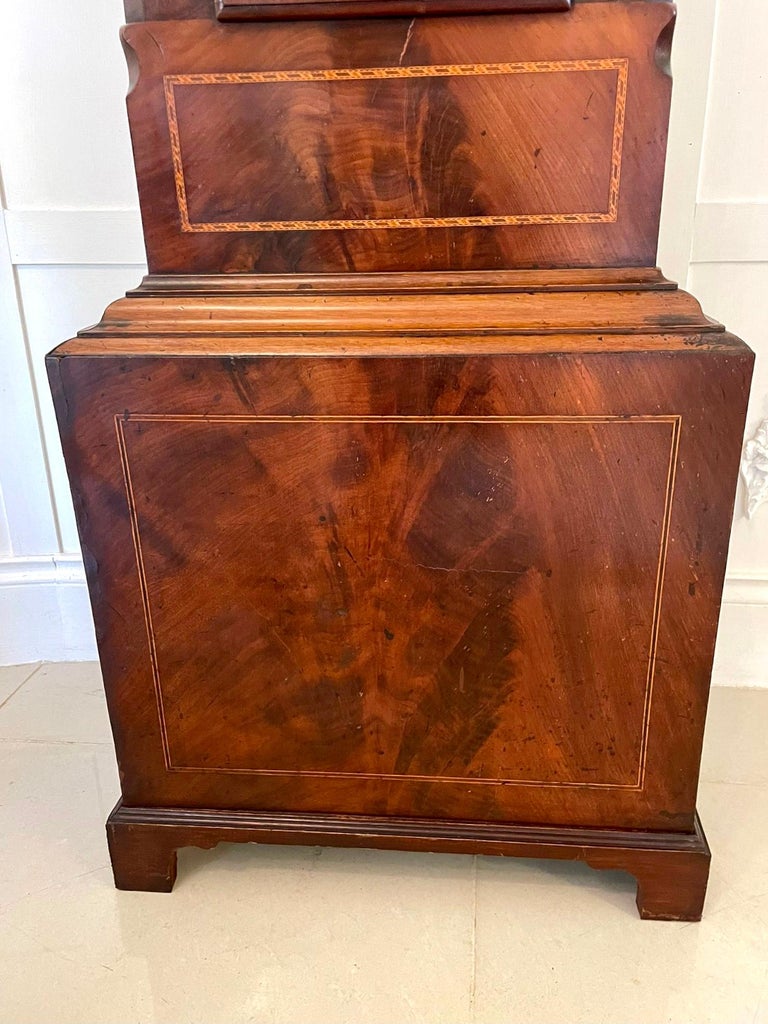 Quality 19th Century Antique Mahogany Inlaid Eight Day Longcase Clock ...
