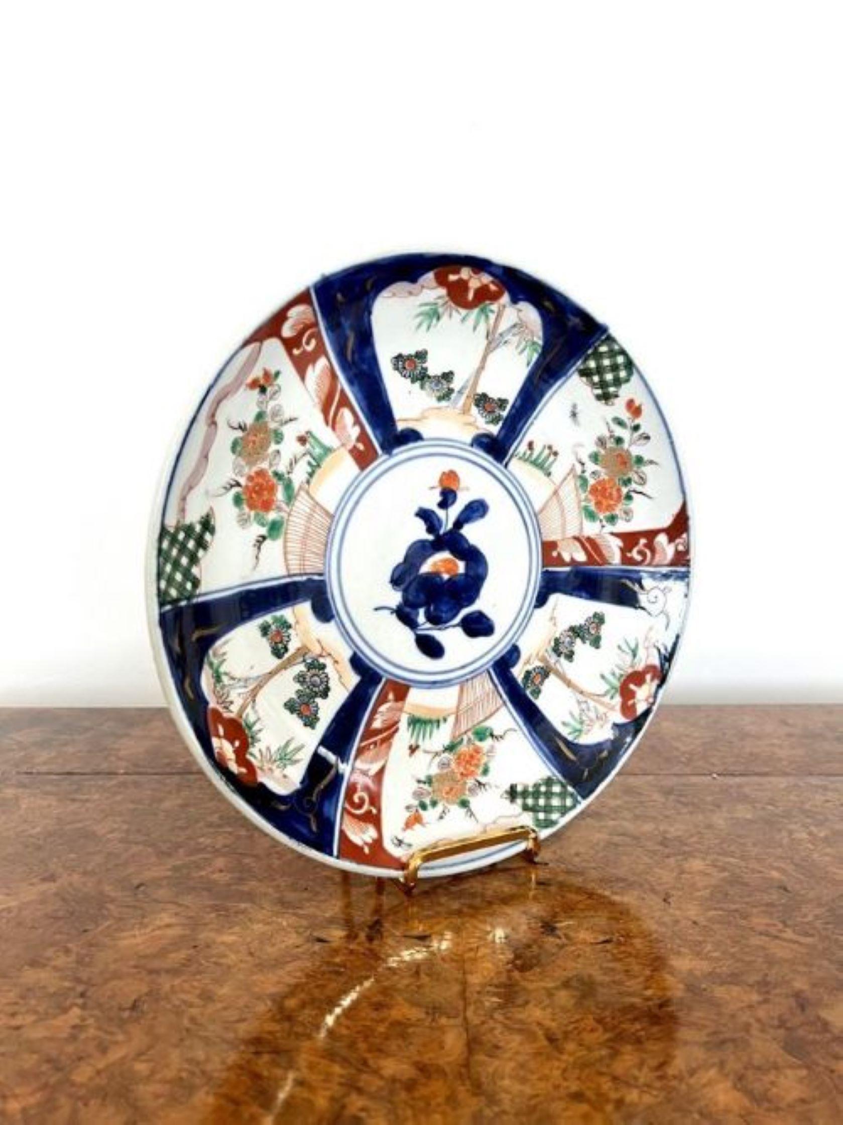Quality Antique Japanese Imari Plate For Sale at 1stDibs