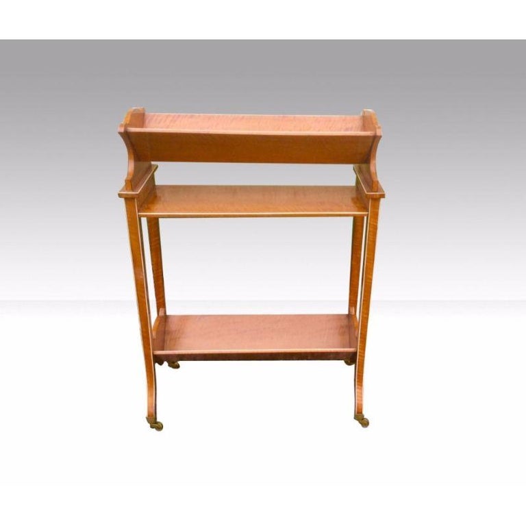 Quality Antique Satinwood Book Trough Table at 1stDibs