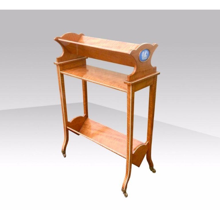 Quality Antique Satinwood Book Trough Table at 1stDibs