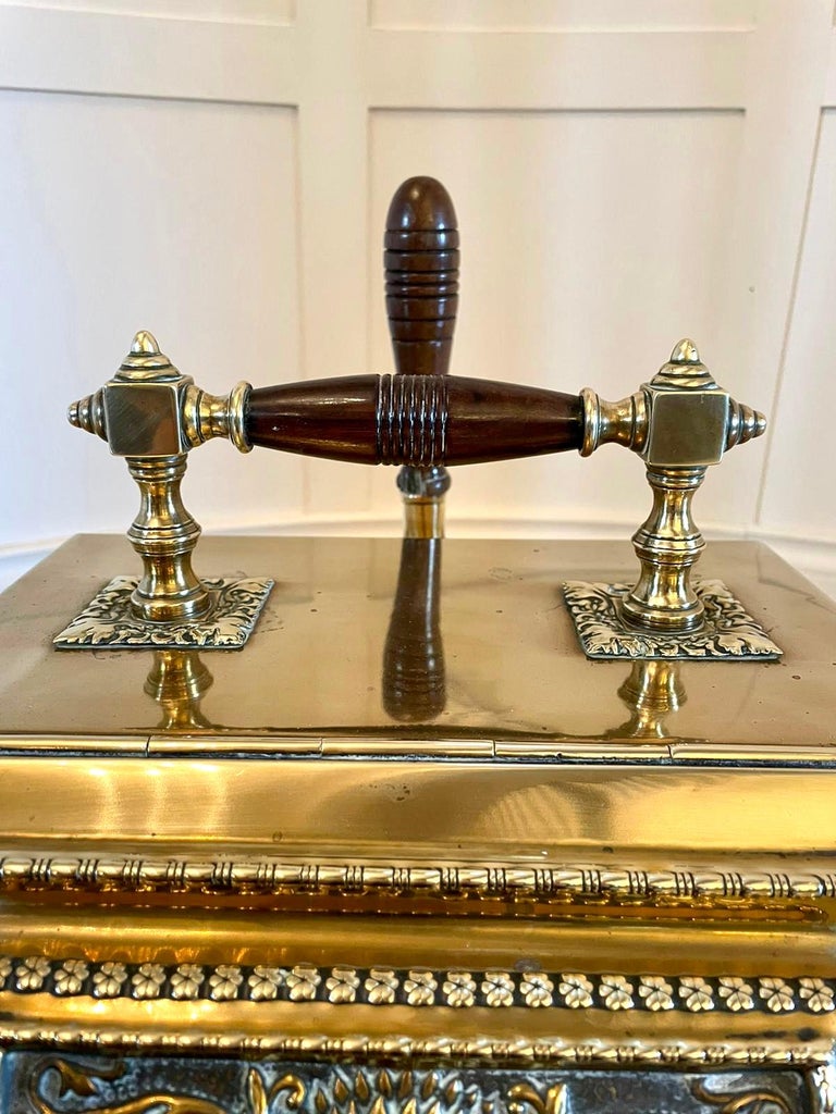 Quality Antique Victorian Brass Coal Scuttle at 1stDibs