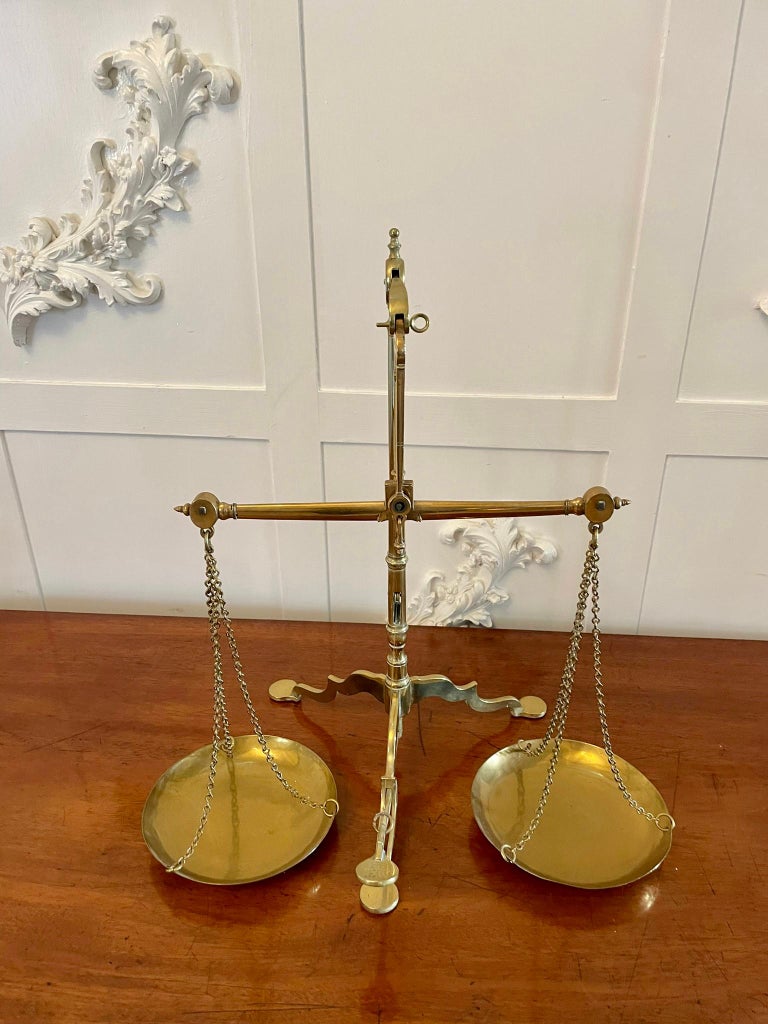 Quality Antique Victorian Brass Scales For Sale at 1stDibs