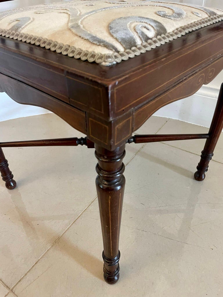 Quality Edwardian Mahogany Inlaid Corner Chair For Sale at 1stDibs