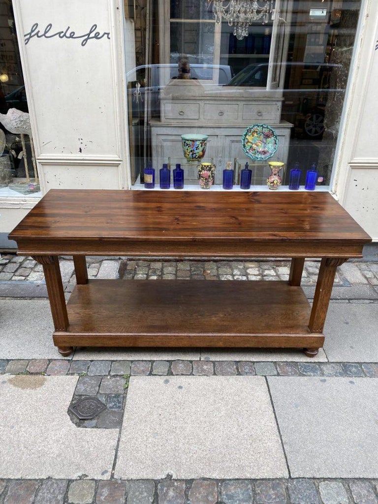 Quality Oak Counter / Console Table, France For Sale at 1stDibs