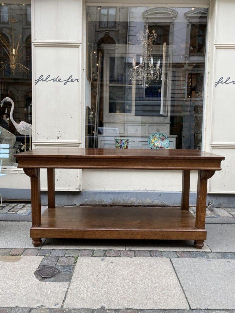 Quality Oak Counter / Console Table, France For Sale at 1stDibs