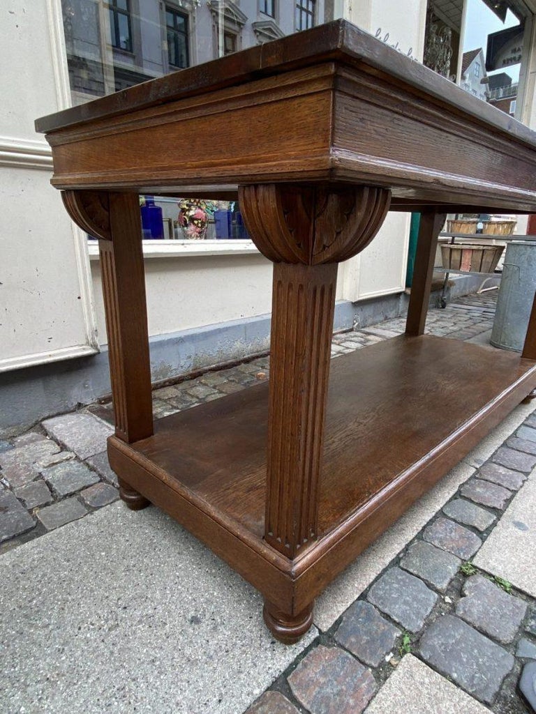 Quality Oak Counter / Console Table, France For Sale at 1stDibs