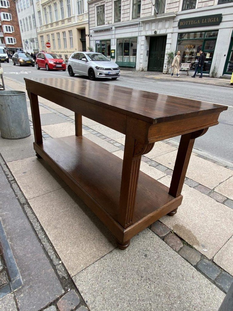 Quality Oak Counter / Console Table, France For Sale at 1stDibs