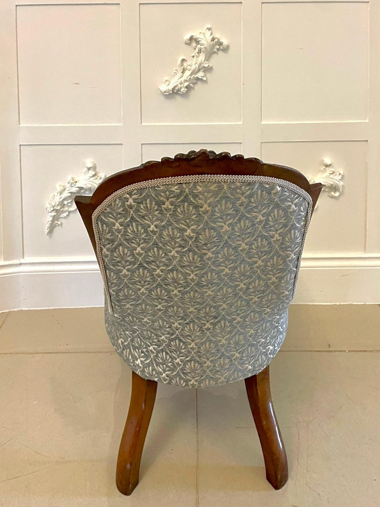 Quality Pair of 19th Century Victorian Antique Carved Walnut Ladies ...