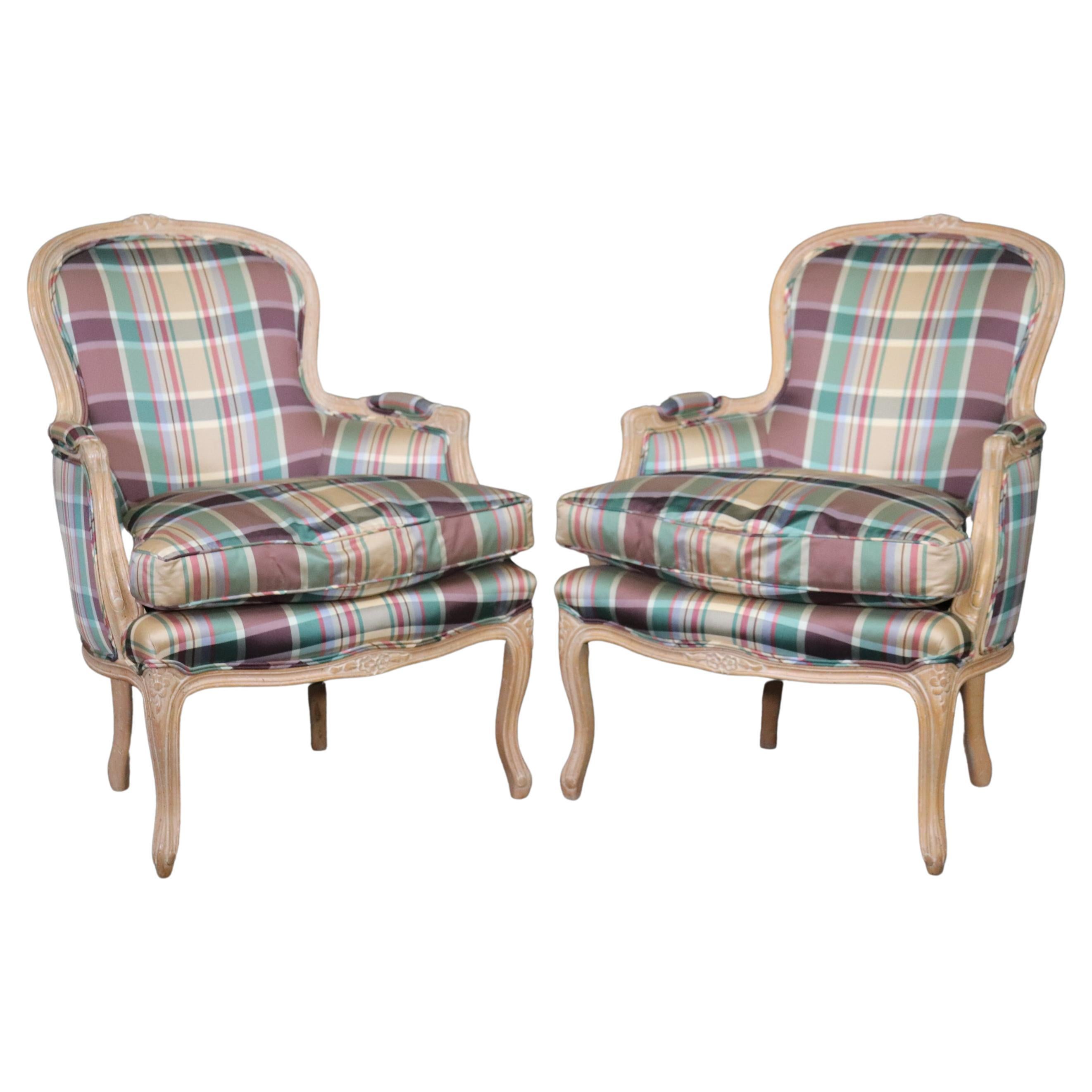 Pair of Louis XV Style Wingback Chairs at 1stDibs