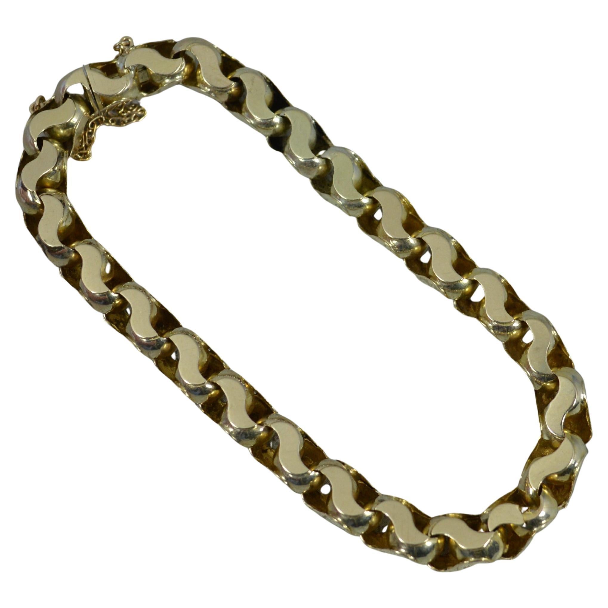 Victorian Gold Nautical Link Bracelet at 1stDibs