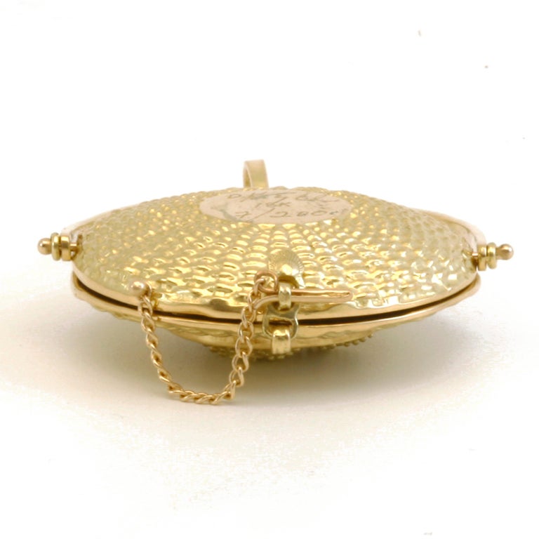 Diana Kim England 18k Nantucket Lightship Basket Miniature Locket For ...