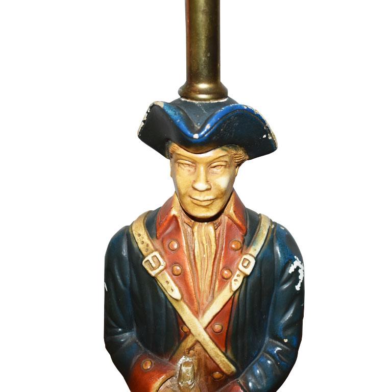 Quartite Creative Corp 1960s Revolutionary War Soldier Lamps with Shade ...