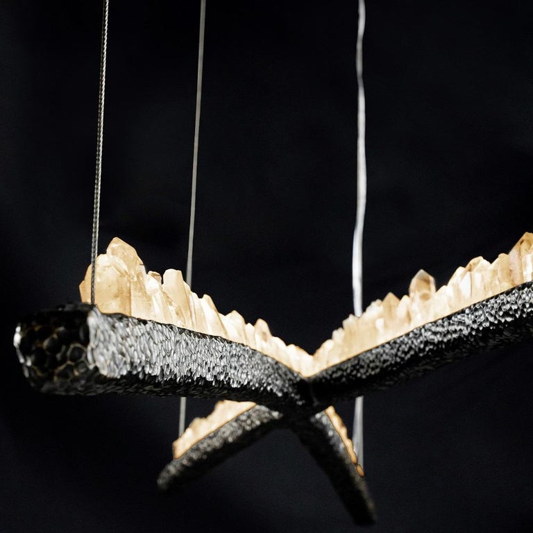 Quartz Pendant Light I by Aver For Sale at 1stDibs