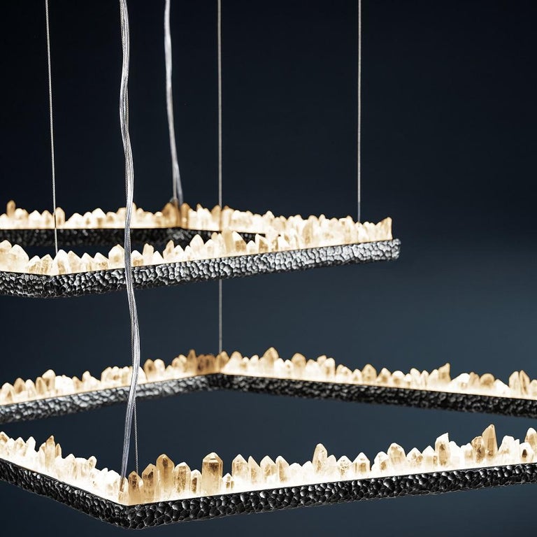 Quartz Pendant Light III by Aver For Sale at 1stDibs