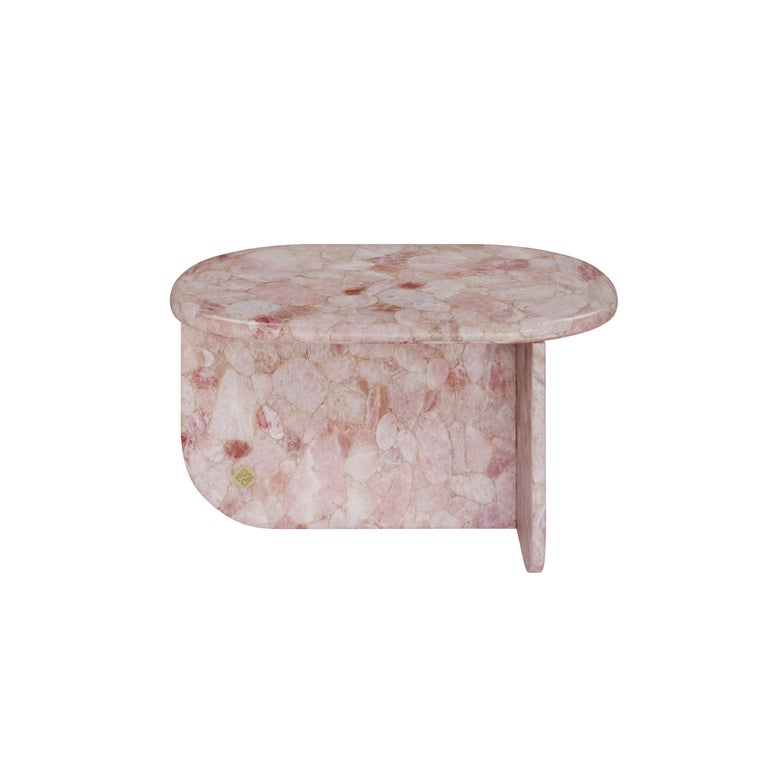 Quartz Elisheba Love Coffee Table Hand-Sculpted by Element&Co For Sale ...