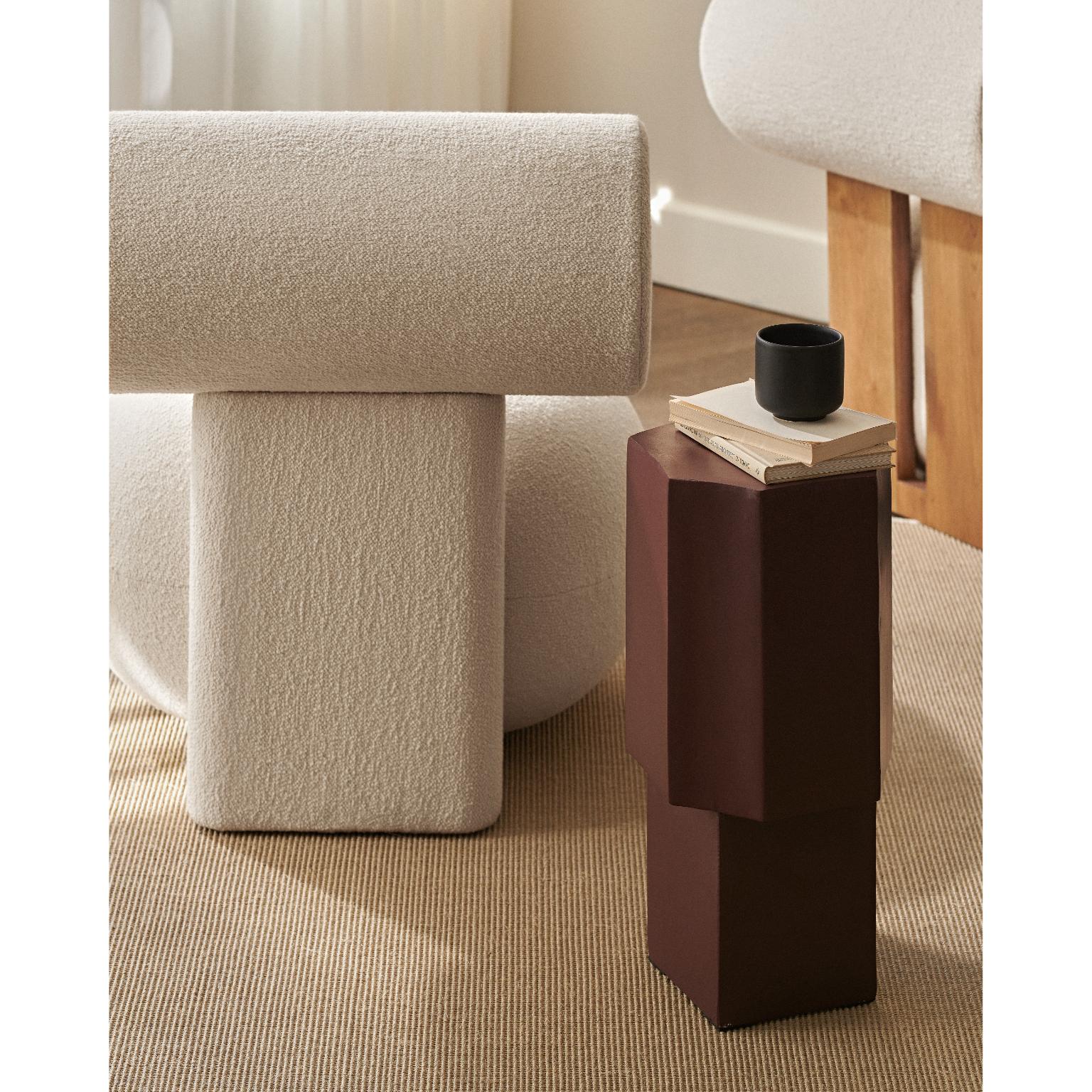 Quartz Maroon Side Table by NORR11 For Sale at 1stDibs