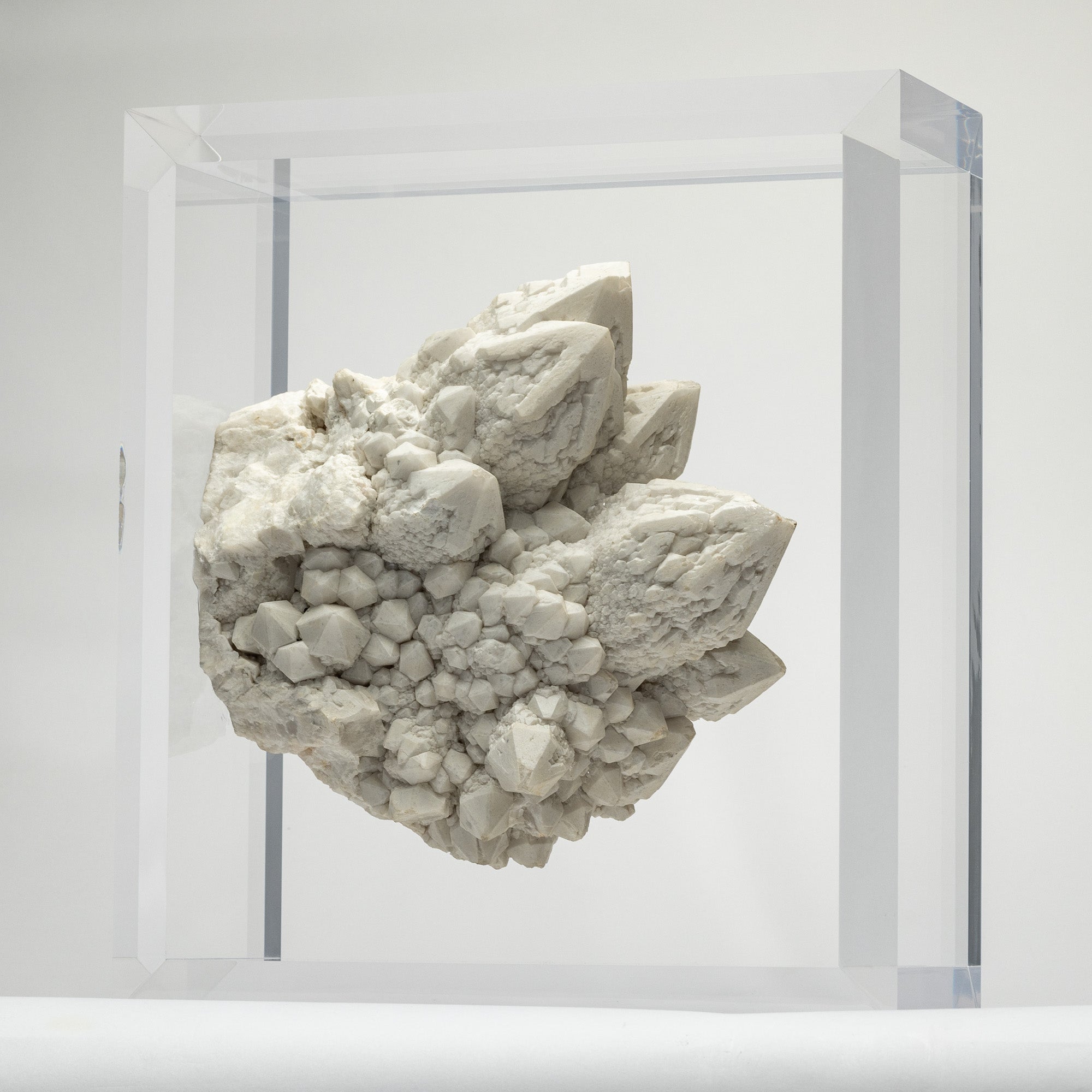 Quartz mounted in original design acrylic base For Sale at 1stDibs