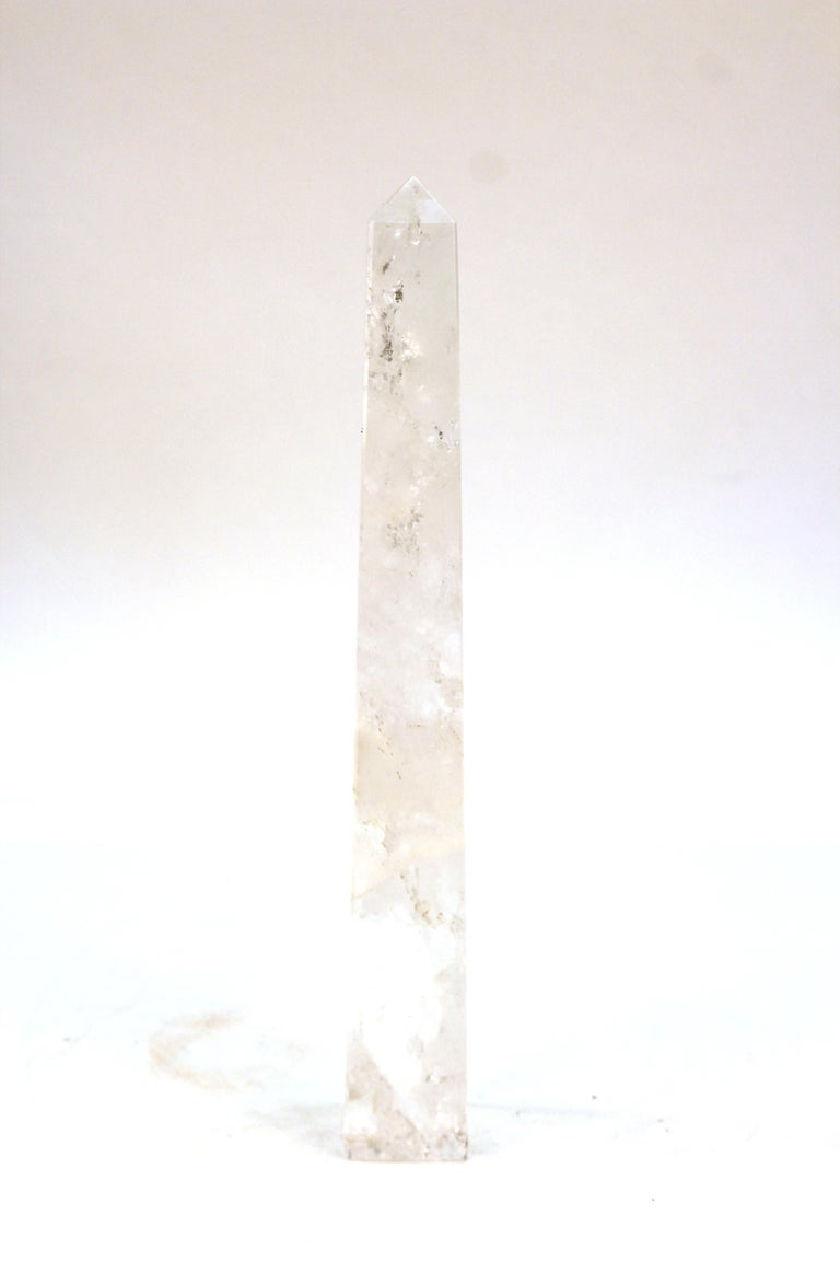Quartz Obelisk Sculpture at 1stDibs